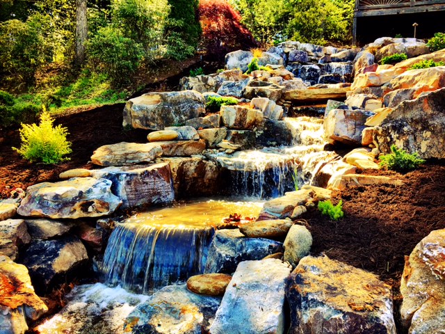 Video: Waterfall Construction – Living Waters Landscaping LLC